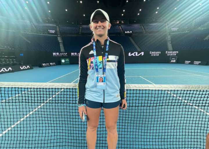 Luna Cinalli, la tenista de Ricardone, disputó su primer Australian ...